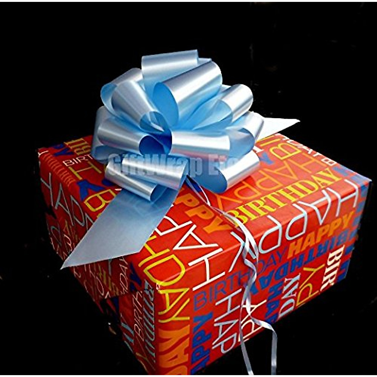 Big Easter Gift Basket Pull Bows - 9" Wide, Set of 9, Light Pink, Blue, Yellow, Lavender, Bows for Gifts, Christmas, Presents, Boxing Day, Wreath, Birthday, Fundraiser, School Dance, Gift Bows