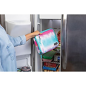 PackIt Freezable Classic Lunch Box (Tie Dye Sorbet) and Snack Box Bundle