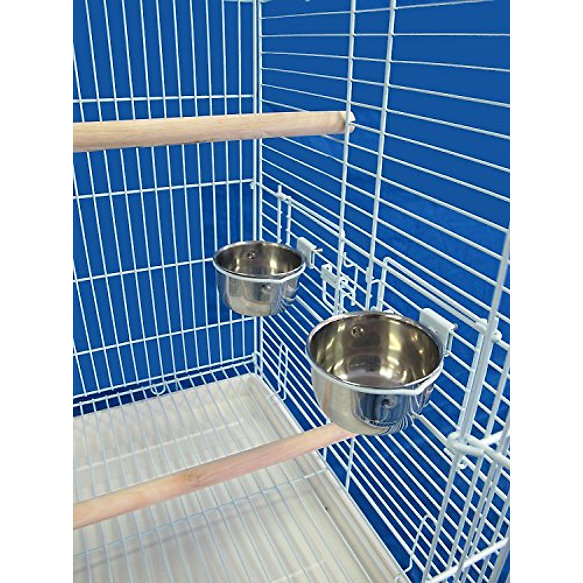 Large 57-Inch Open Square Plays Top Parrot Lovebird Cockatiel Cockatiels Parakeets Cage with Removable Rolling Stand