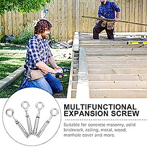 VILLCASE 4pcs Stainless Steel Expansion Screw Closed Stainless Expansion Closing Screw Manhole Cover net Expansion Screw Stainless Screws Screw Dedicated Stainless Expansion Screw