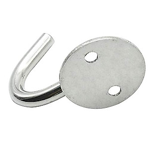 Geenite Stainless Steel Single Wall Hook Round Bottom Towel Coat Clothes Hooks Holders for Bedroom Bathroom Kitchen Fashion Durable 6 pcs