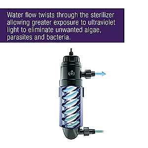 Coralife Turbo-Twist UV Fish Tank Sterilizer 6X, Up to 250 Gallons