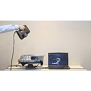 EinScan Pro HD Handheld 3D Scanner with Industrial Pack, Color Pack, Solid Edge Shining3D CAD Software, 0.2mm Resolution, 0.04mm Accuracy for Reverse Engineering, 3D Modeling, Art, Design, Healthcare