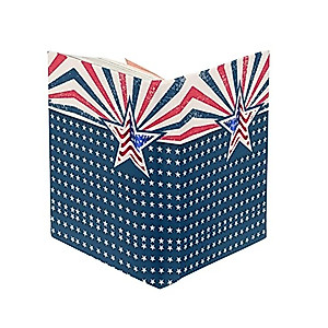 TODIYADDU Shining Pentagram Fabric Book Cover for Teachers Book Protector- Padded Detachable Dustproof Book Pouch Textbook Cover Aa Big Book Cover