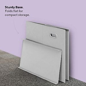 Mindspace Double Laundry Hamper with Lid and Removable Mesh Bags - Woven Canvas Laundry Basket Organization for Bathroom, Bedroom, Kids, Baby - Cool Gray, Oxford Collection