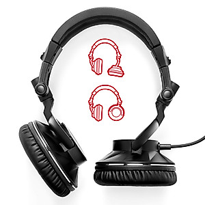 Hercules HDP DJ60 – Professional-Quality DJ Headphones - High Performance, Foldable and Comfortable,Black