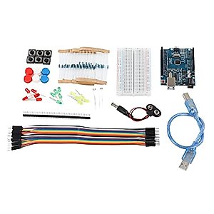 Basic Starter Module Kit, 3 Color LED Light Electronic Starter Compact Portable USB Cable for Laboratories