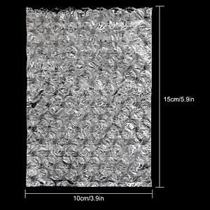 200 Pcs Clear Bubble Pouches Bags 4x6 inch, Protective Bubble Pouch, Double Walled Flush Cut Thickening Shockproof Foam Wrap Bags for Cushioning, Packing, Shipping, Moving and Storage