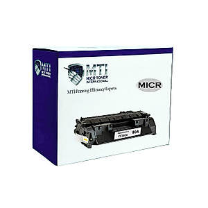MICR Toner International Magnetic Ink Cartridge Replacement for HP 80A CF280A LaserJet Pro 400 Printers