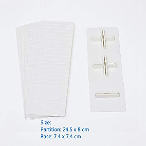 Poeland Drawer Divider Organizer DIY Plastic Grid Drawer Divider for Home Tidy Closet Stationary Makeup