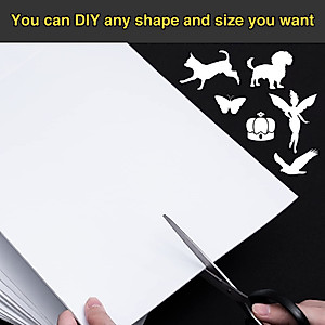 MEARCOOH Self Adhesive Foam Sheets, White 9x12 Inch 2mm Sticky Eva Foam Paper for Crafts Cardmaking Photo Frames Classroom Scrapbooking Christmas Crafts (White 10 Sheets)