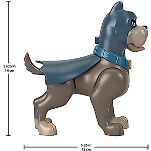 Fisher-Price DC League of Super-Pets Toy Talking Ace Poseable Figure with Sounds and Phrases for Preschool Kids Ages 3+ Years