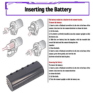 Youejoeq (6pcs) 21-62606-01 Battery Replacement for Symbol DS3478, Symbol DS3578, Symbol LS3478, Symbol LS3578, NGIS, XS3478 MDE Barcode Scanner Battery 2200mAh