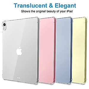 BAMCOO Clear Case for iPad 10th Generation 2022 - 10.9 inch Compatible iPad 10th Gen - Transparent Protective Shockproof TPU Gel Silicone Back Cover
