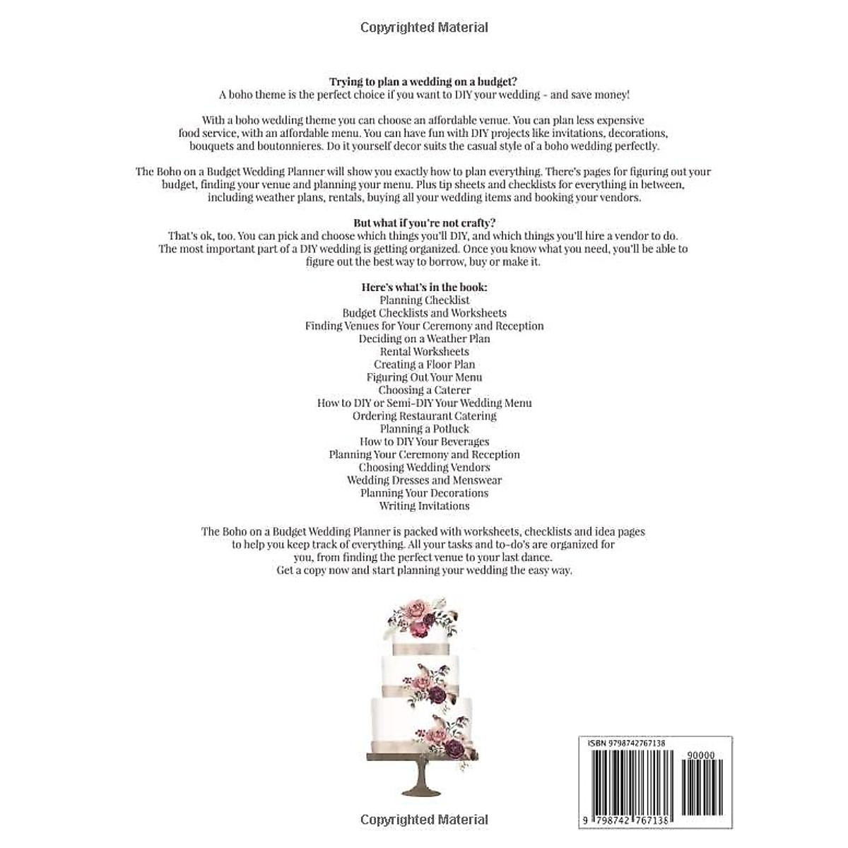 Boho on a Budget Wedding Planner: Workbook, Organizer and Notes for the DIY Bride