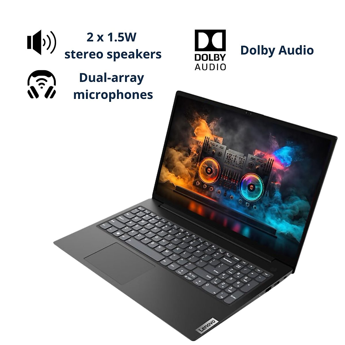 Lenovo V15 Laptop, 15.6" FHD Display, AMD Ryzen 5 5500U Hexa-core Processor (Beat i7-1065G7), 40GB RAM, 1TB SSD, RJ-45, Numeric Keypad, Wi-Fi, Windows 11 Pro, Black, Additional 1 Yr ADP