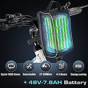 Vivi Electric Bike for Adults Foldable 500W Electric Mountain Bike 26'' Ebike 20MPH Adult Electric Bicycles with 48V Removable Battery, Up to 50 Miles, Shimano 21 Speed, Dual Shock Absorber