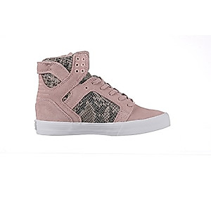 Supra Women's Elyse Walker Skytop Wedge, Pink/Brown/White, Medium / 9 B(M) US