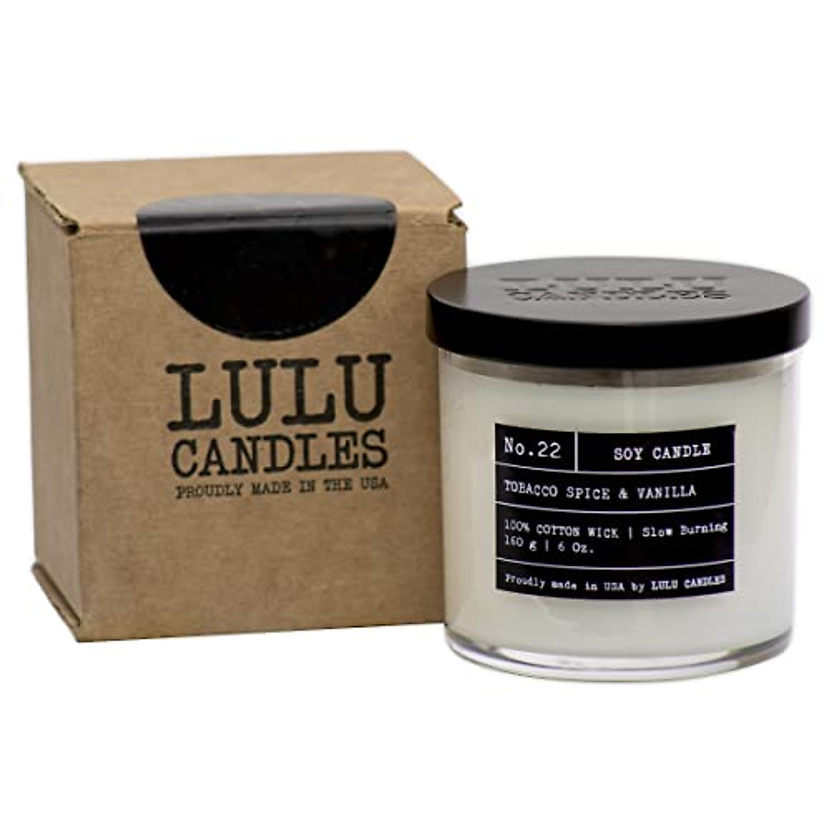 Lulu Candles | Nag Champa - Indian Incense | Luxury Scented Soy Jar Candle | Hand Poured in The USA | Highly Scented & Long Lasting- 6 Oz.