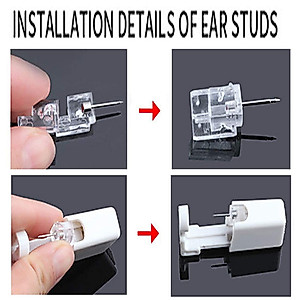 Nose Piercing Kit, Nose Pierce Kit Nose Piercing Gun Self Nose Piercing Gun Kit Nose Piercing Gun Kit Tool (White)