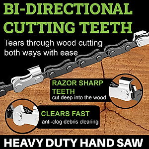 Pocket Chainsaw For Camping [36 Inch Heavy Duty Tool] -Manual Chain Saw, Survival Wire Saw -Rope Chain Saw For Cutting Tree Limbs -Hiking, Backpacking Gear -By SUMPRI