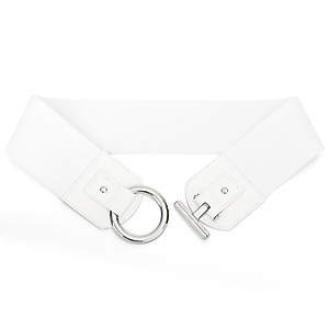 JASGOOD Women Wide Elastic Waist Belt Fashion Stretchy Dress Belt, Halloween Cosplay Belt