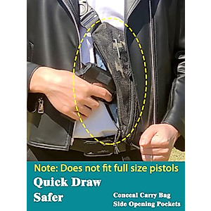 Crossbody Sling Bag, Anti Thief Conceal Carry Handgun Bag, Stealth Personal Pocket Bag Over Shoulder Backpack for Men Women