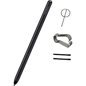 Galaxy Z Fold 4/3/5 S Pen Fold Edition for Samsung Galaxy Z Fold 3/4/5,EJ-PF946BBEGUS,with Replacement Tips/Nibs+Card Pin (Black)