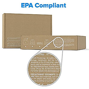 PhoneSoap Basic Cell Phone UV Light Sanitizer Box | Patented and Clinically Proven 360 Degree UV Light Sanitizer | Disinfects More Than Just Phones | Black