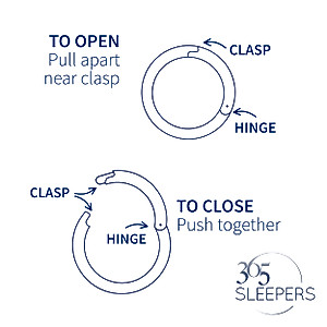 365 SLEEPERS 16G Titanium 6mm-14mm Gem Hinged Hoop Segment Nose Ring Helix Tragus Septum Unisex Earring Body Piercing Jewelry