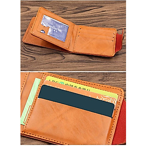 Men's Novelty US 100 Dollar Wallet,Billfold Safe Purse With Magnetic Buckle(Brown)