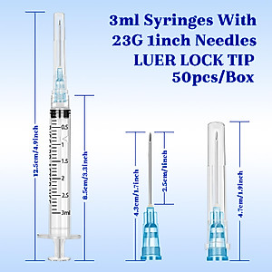 50Pack 3ml Individual Package 23g Suitable for Industrial, Scientific, Measuring, Pet Feeding