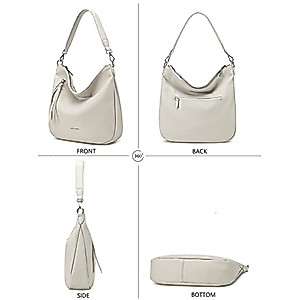 Hobo Bag Purses for Women Large Designer Top Handle Shoulder Handbags Ladies Large Tote Bucket Concealed Carry Purse Satchel Crossbody with Zipper for Women