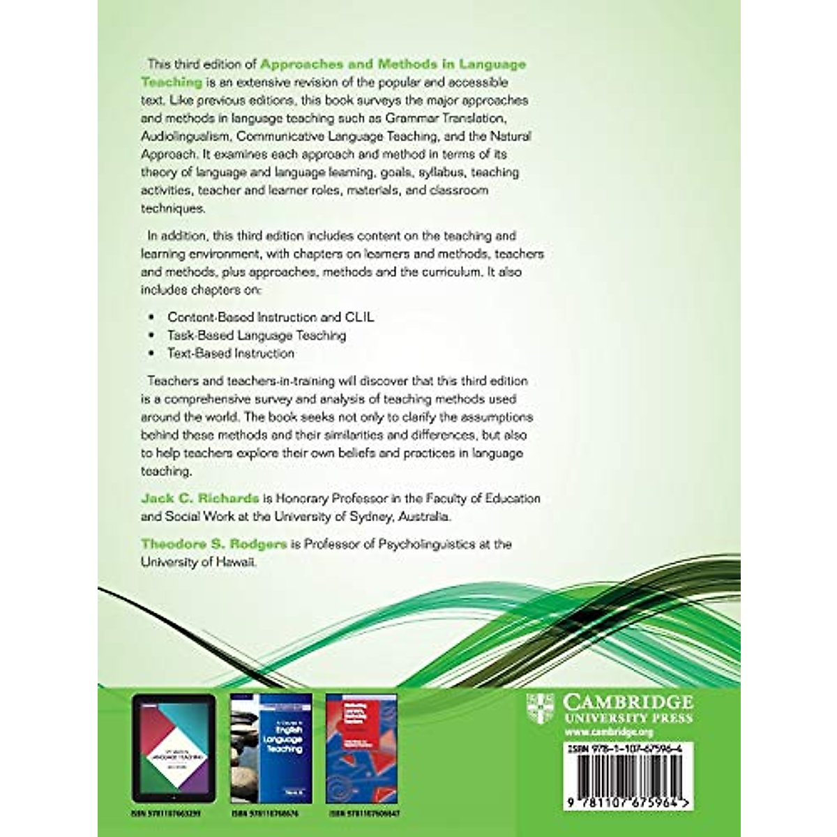 Approaches and Methods in Language Teaching