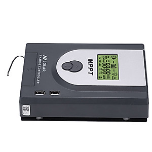 20A Solar Charge Controller, Solar Panel Regulator Temperature Compensation for Gel Lithium Batteries