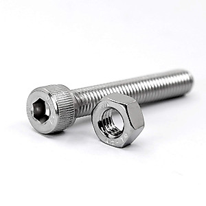 WUNMEI M5 Allen Screw and Nut Combination Box 304 Stainless Steel Socket Head Cap Screws (M8 x 60mm)