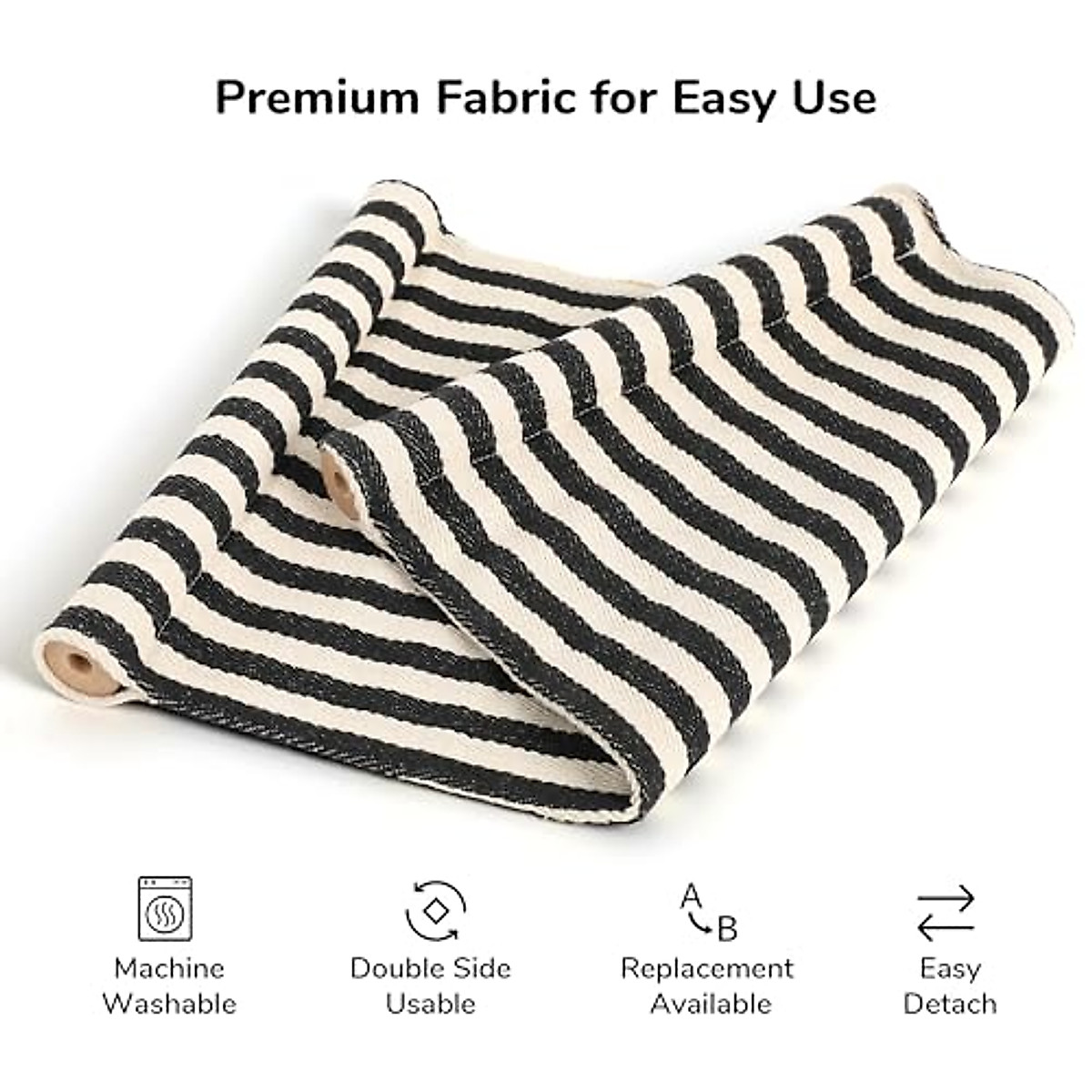 FUKUMARU Hammock Mounted Cat Beds and Perches, Wooden Wall Furniture, Stable Shelves for Sleeping, Playing, Climbing, and Lounging, Black Stripe