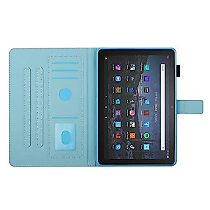 Amazon Fire HD 10 Tablet Case, HD10 Plus Tablet Case (11th Generation, 2021 Release), Premium PU Leather Stand Cover with Smart Auto Wake/Sleep, Books