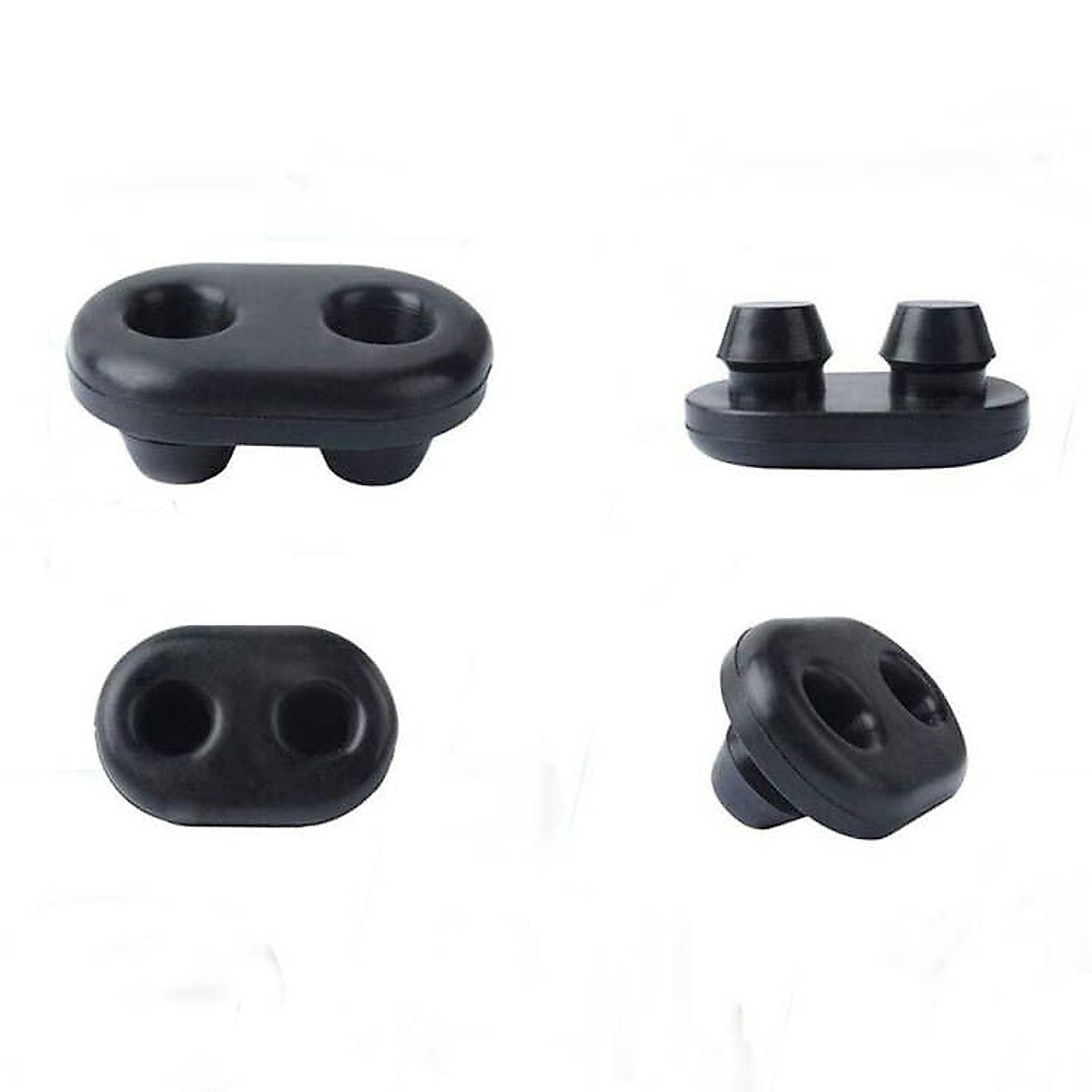 Hzaiwy 2PCS Cooler Rubber Feet Replacement for YETI,Non-Slip Cooler Rubber Feet for RTIC 45qt 65qt 110qt 145qt,Thickened Soft Rubber Feet Bottom for YETI (Black