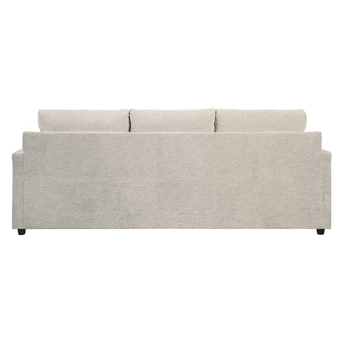 Signature Design by Ashley Soletren Contemporary Chenille Queen Sofa Sleeper with 4 Accent Pillows, Off-White