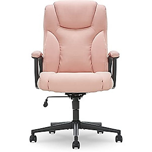 Serta Style Hannah II Office Chair, Harvard Pink Microfiber