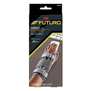 FUTURO Deluxe Wrist Stabilizer Left Hand, Adjustable