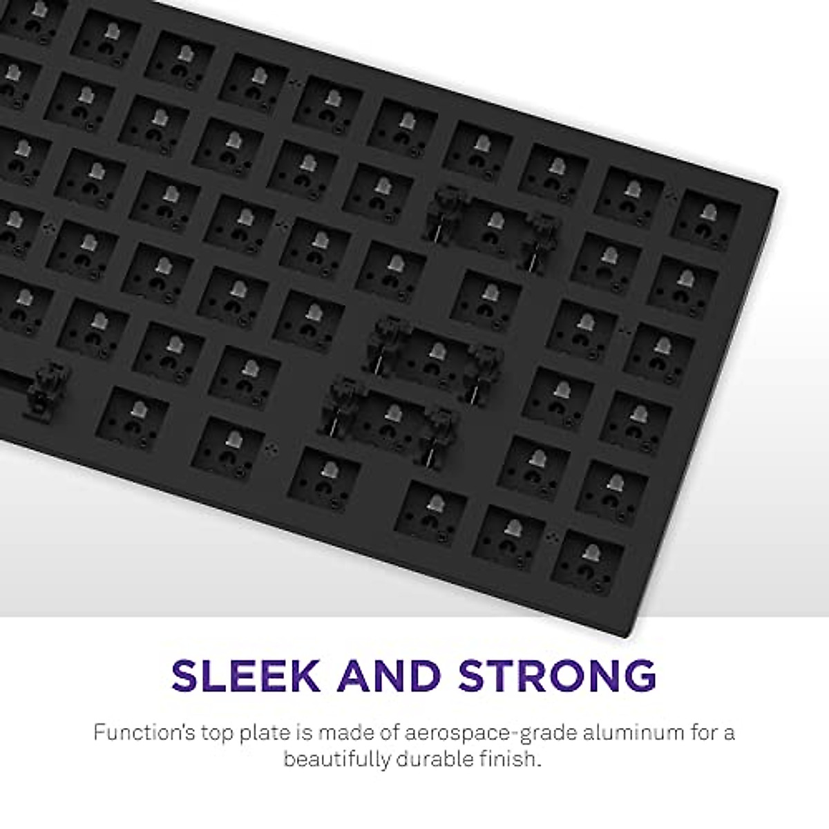 NZXT Function MiniTKL - Compact Tenkeyless Gaming Keyboard – Gateron Red Mechanical Switches: Linear, Fast, and Quiet – Hot-Swappable – RGB Backlit – Aluminum Top Plate – Sound Dampening Foam – Black