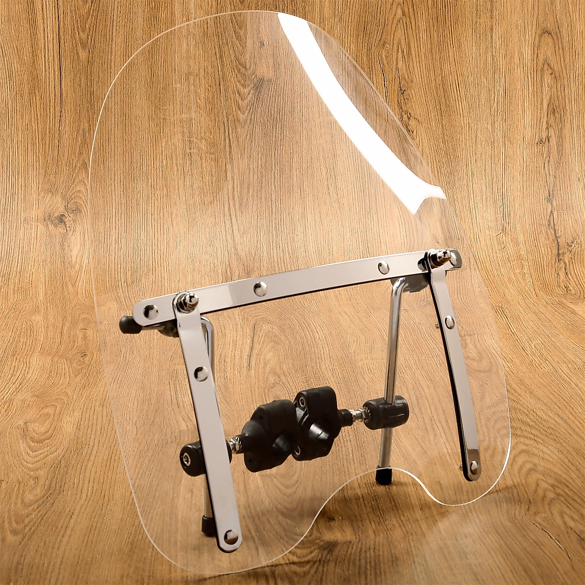 Clear 1816 Motorcycle Windshield Windscreen Compatible with Harley Davidson Sportster Dyna Glide Softail Honda Kawasaki Suzuki Yamaha Cruiser