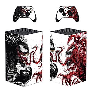 Vanknight Xbox Series X Console Controllers Skin Decals Stickers Wrap Vinyl for Xbox Series X Console Alien