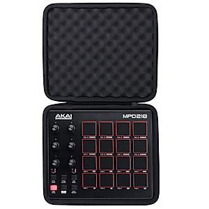 co2CREA Hard Travel Case replacement for Akai Professional MPD218 | MIDI Drum Pad Controller