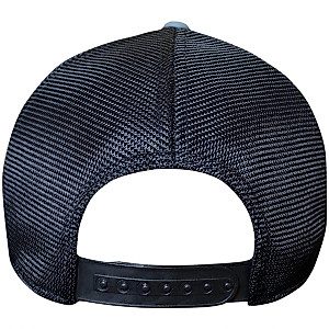 Headsweats Standard Performance Adjustable Trucker Hat for Men and Women, Black/Grey, One Size