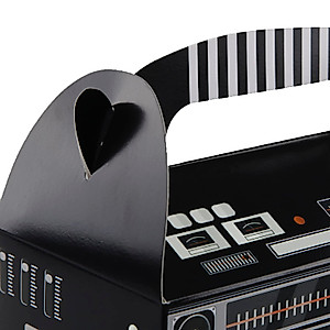 80s Party Favors Boxes – 24-Pcs 80s 90s Party Favor Boxes – Durable and Thick Cardstock Paper – Boom Box Retro Bulk Party Favor Boxes – Favor Box Set for Bachelorette Parties, Bridal Shower, Party