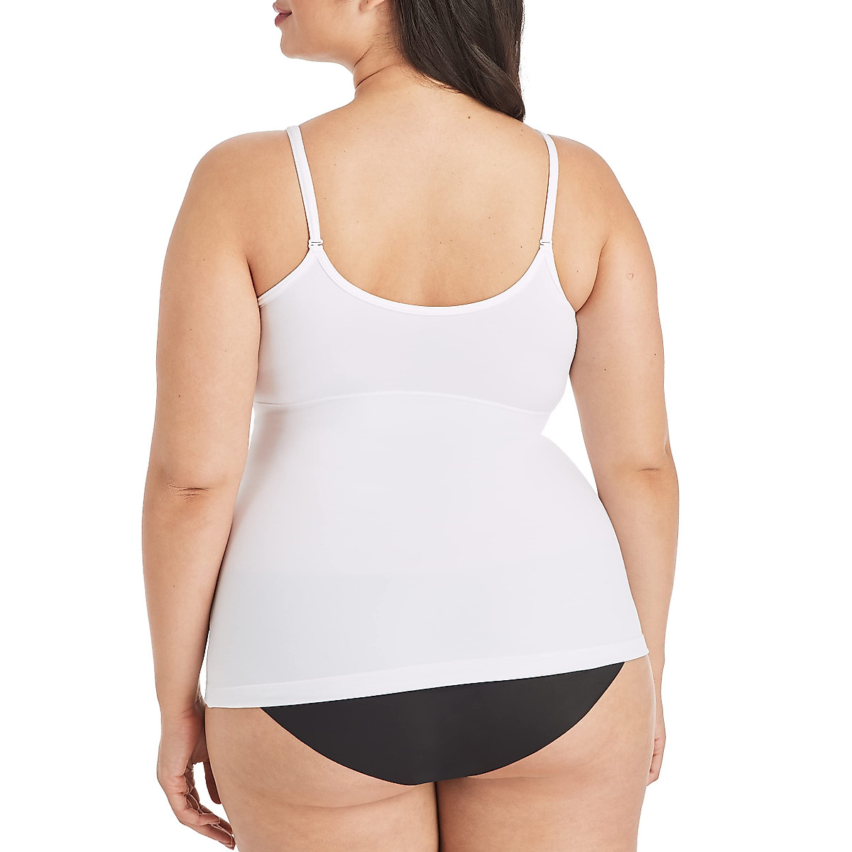 Maidenform womens Long Length Camisole Fl3266 shapewear tops, White, X-Large US