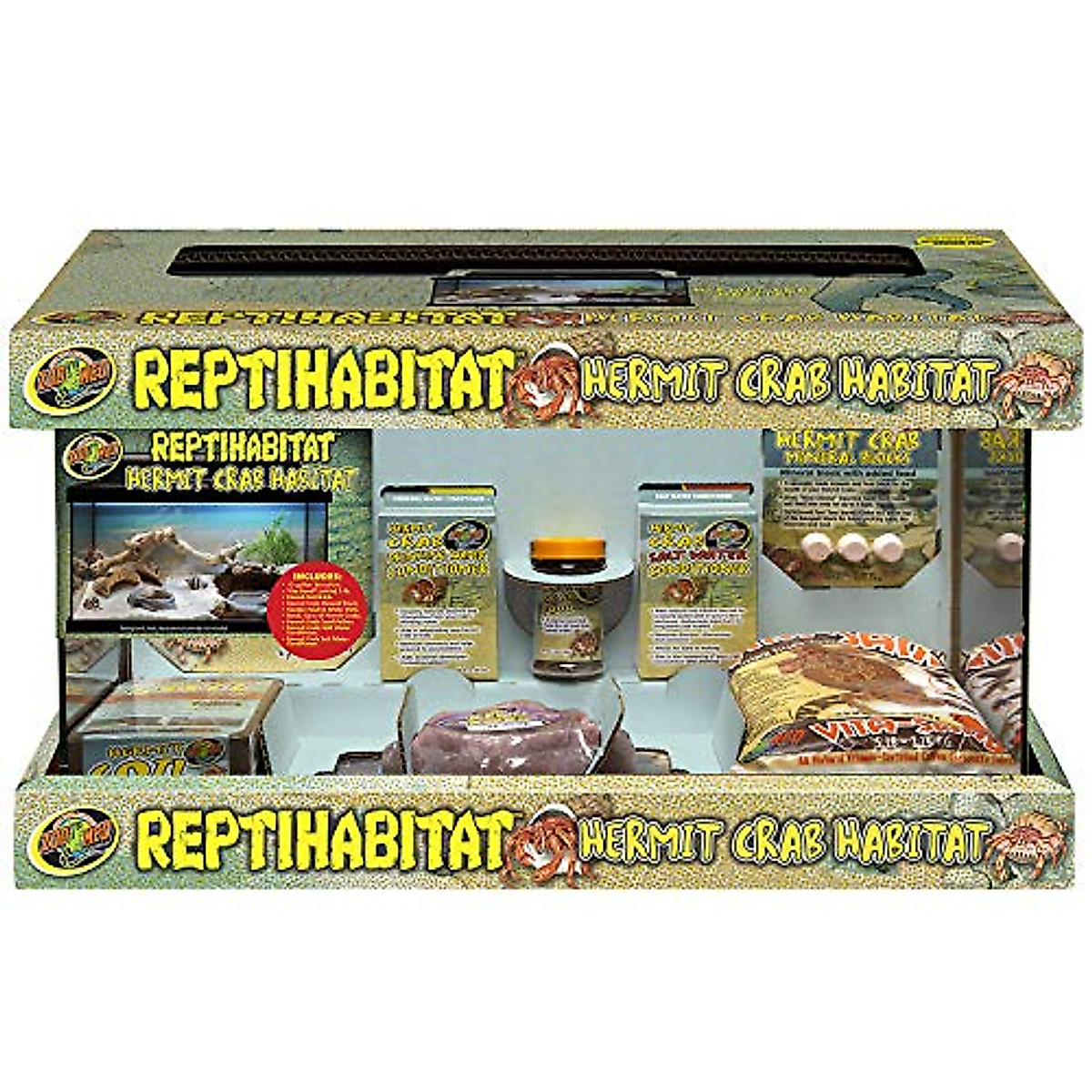Zoo Med Reptihabitat Hermit Crab Kit, 10-Gallon